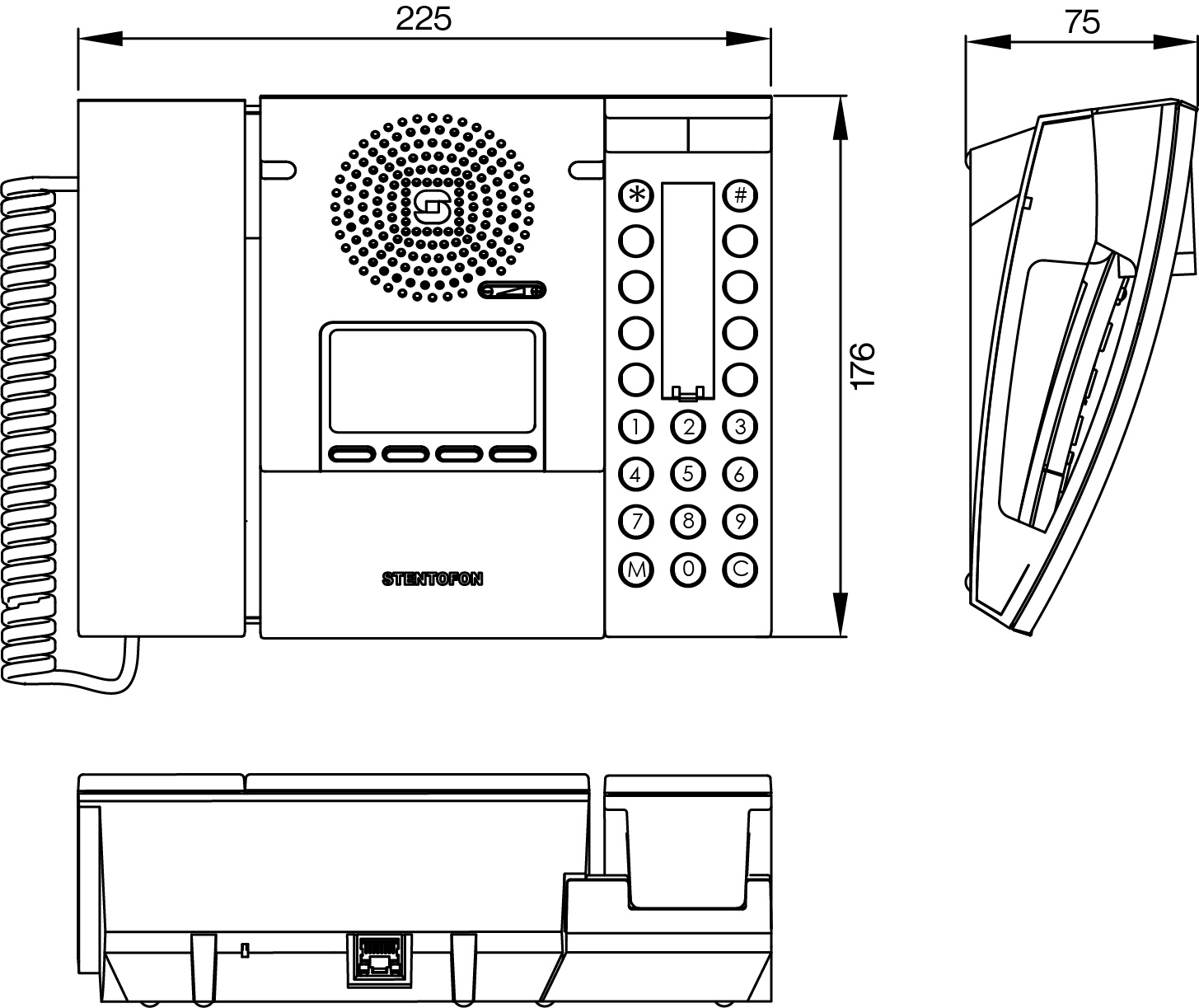 IP desk master intercom supporting HD voice